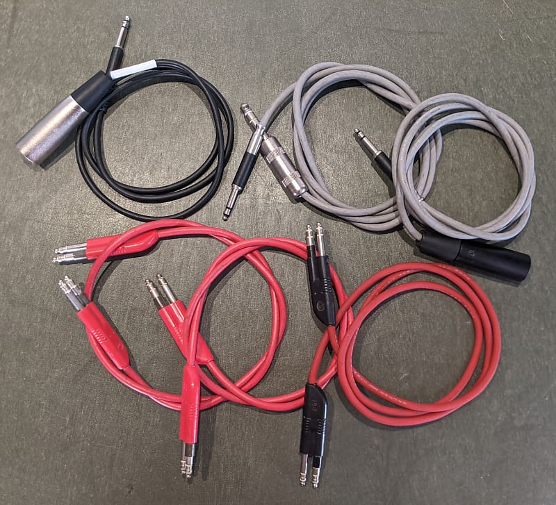 Variety Pack Bantam TT patch cables - rare dual cables - XLR | Reverb