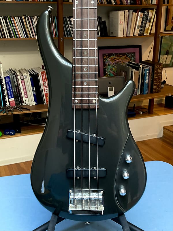 Tight 2010 Dean Razor 1 Electric Bass Guitar in Gun-metal | Reverb