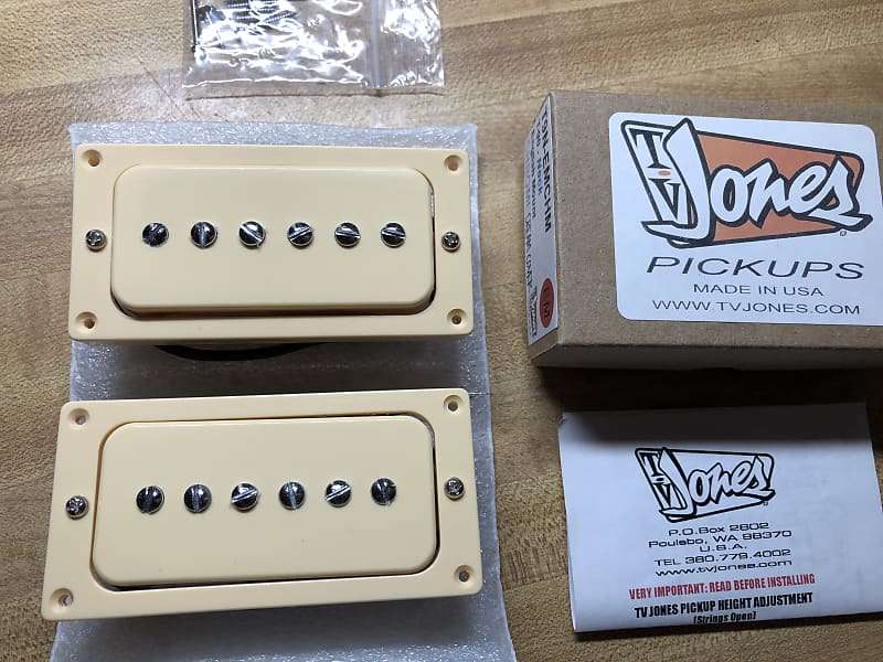 TV Jones T-90 Soapbar pickups Humbucker mount - Vintage | Reverb