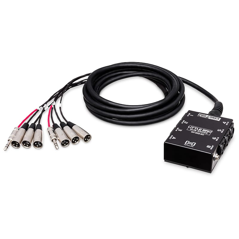 Hosa SH-6X2-30 Little Bro' Sub Snake - 6 XLR Sends, 2 1/4" | Reverb
