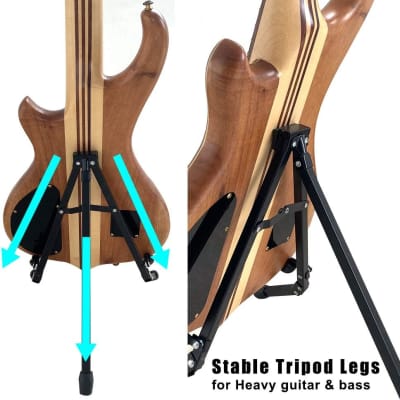 Extremely Foldable A Frame Guitar Stand for Acoustic Electric | Reverb