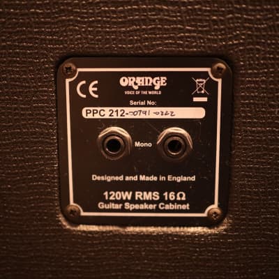 Orange PPC212V 120-Watt 2x12" Vertical Guitar Cabinet | Reverb