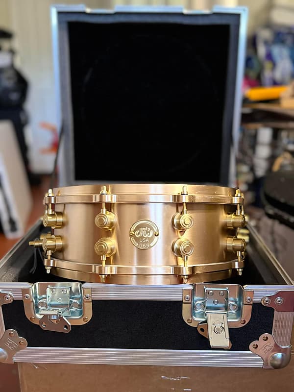 DW Collectors Limited Edition True Cast Bronze 14x5 Snare | Reverb