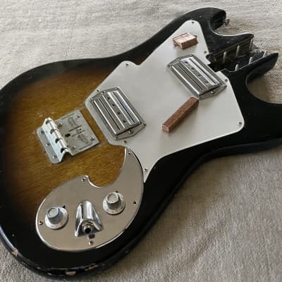 1960’s Victoria Loaded Bass Body Working Pickups Tobaccoburst | Reverb