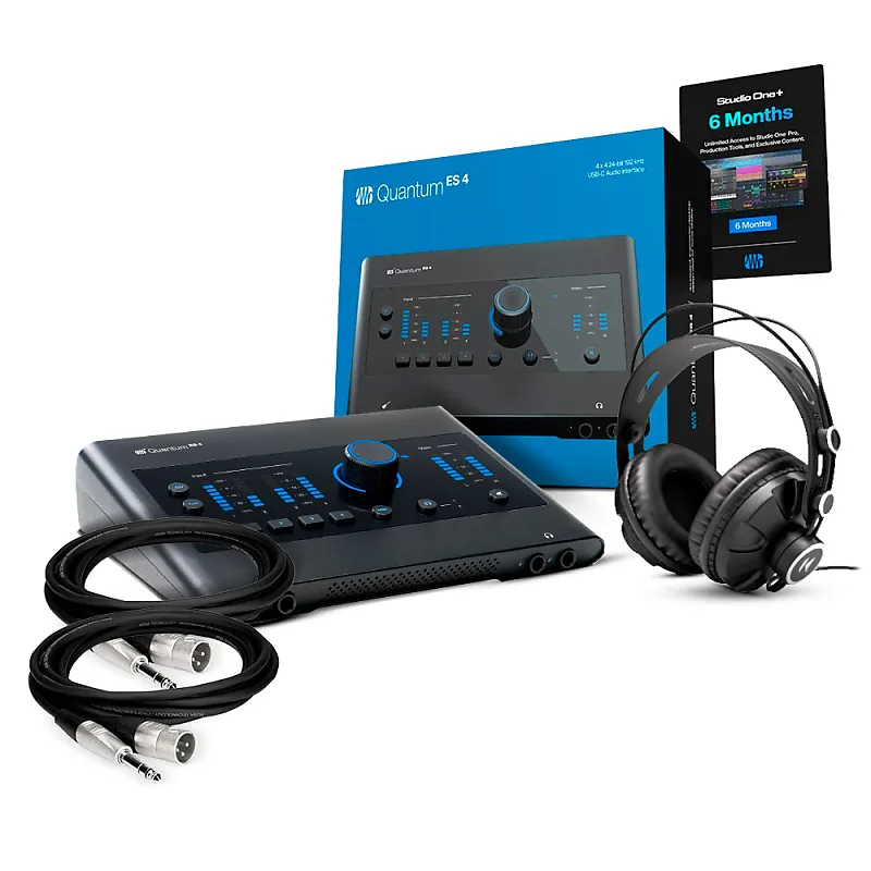PreSonus Quantum ES4 4x4 USB-C Audio Interface Bundle with | Reverb