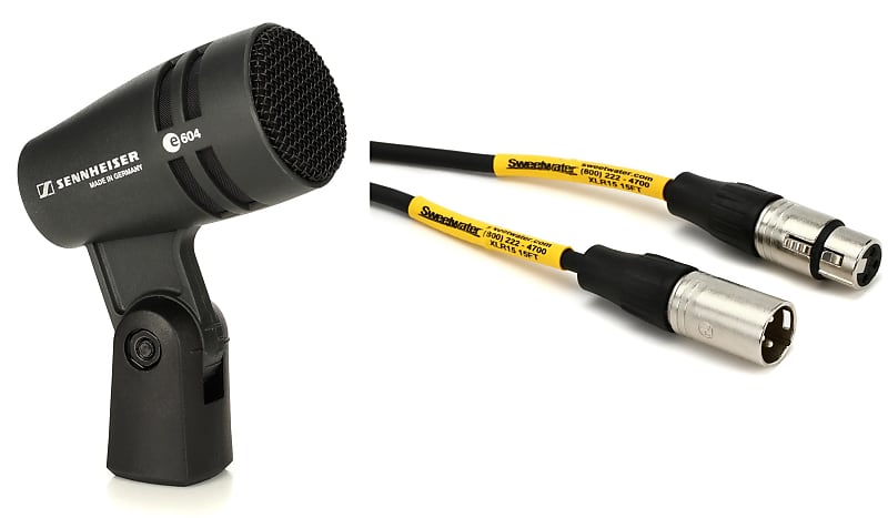 Sennheiser e 604 Cardioid Dynamic Drum Microphone Bundle with | Reverb