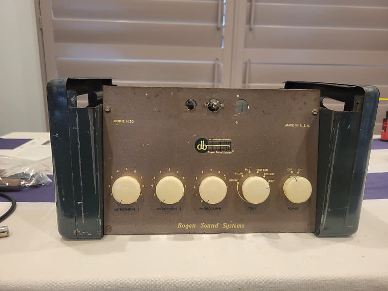 1949 David Bogen Sound Systems H30 Re-Capped Tube Amp Guitar | Reverb