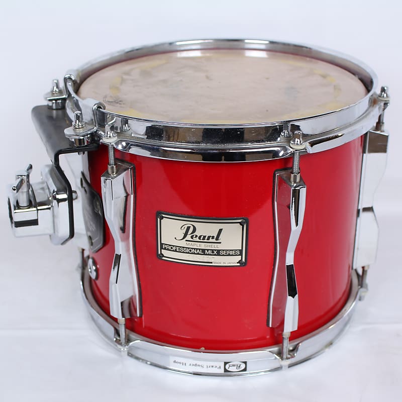 Pearl MLX 10" x 8" Maple Rack Tom Drum in Red | Reverb