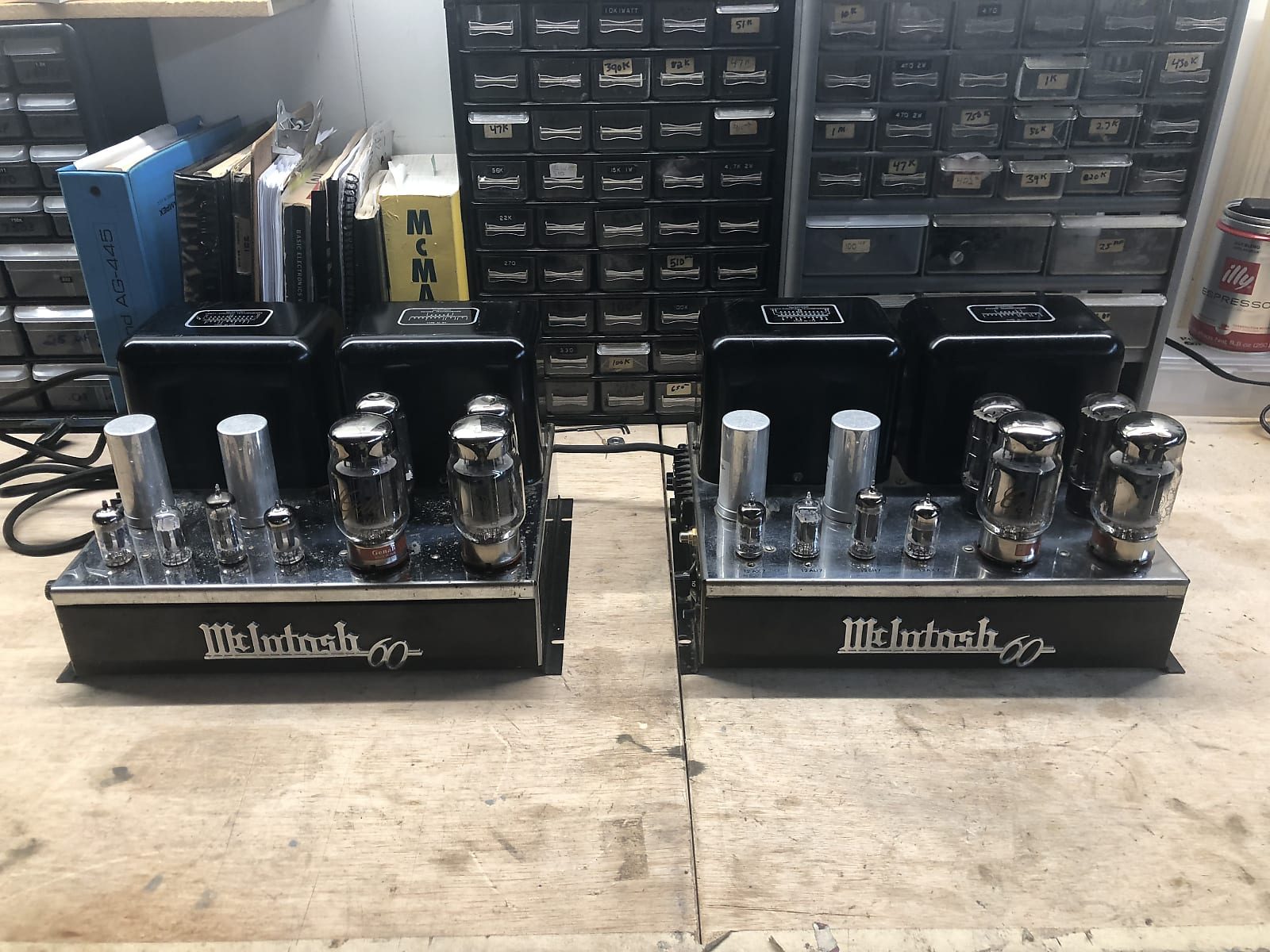 McIntosh MC60 60-Watt Mono Tube Power Amplifier Pair | Reverb