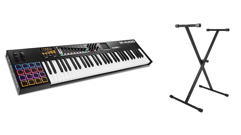 M-Audio Code 61 Black USB Keyboard Controller w/ On-Stage | Reverb