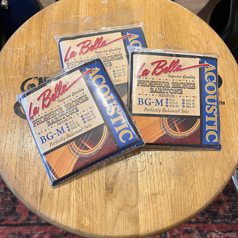 La Bella Baritone Strings Phosphor Bronze x3 PACKS | Reverb