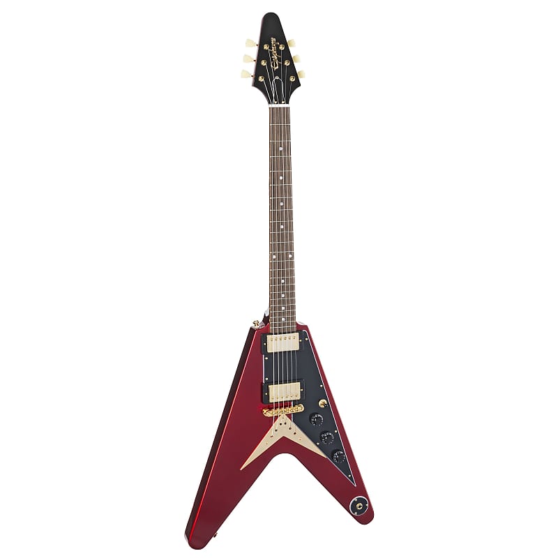 Epiphone Flying V Ruby Red Metallic - Electric Guitar | Reverb
