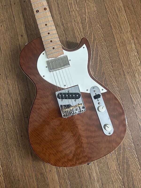 Handmade Sequoia top Tele/Les Paul hybrid | Reverb