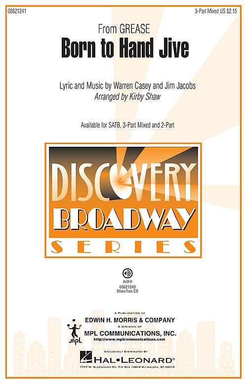 Born To Hand Jive From Grease 3 Part Mixed Jim Jacobs | Reverb