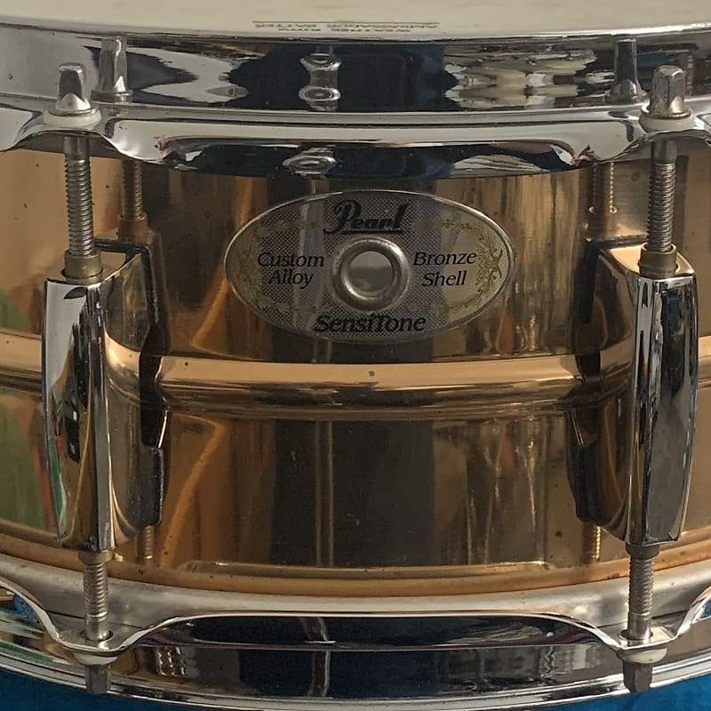 Pearl Sensitone Custom Alloy Bronze Shell Snare | Reverb