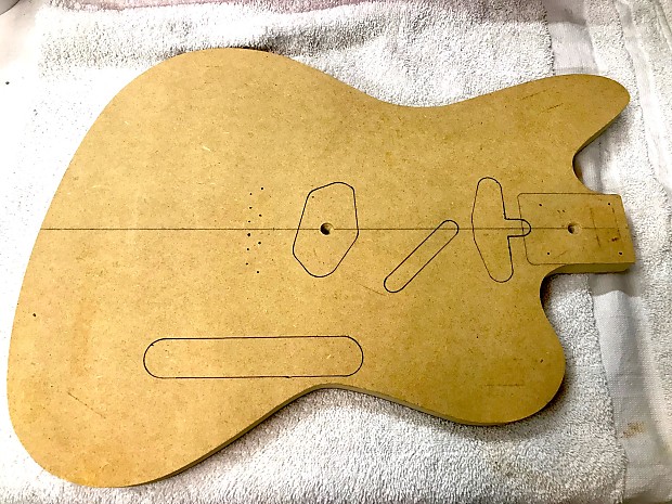 Fender style Telemaster/Offset guitar body template | Reverb