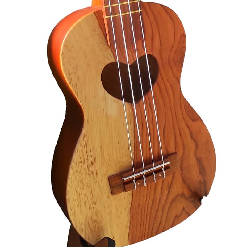 Heart Carved Ukulele - All Cedar Wood | Reverb