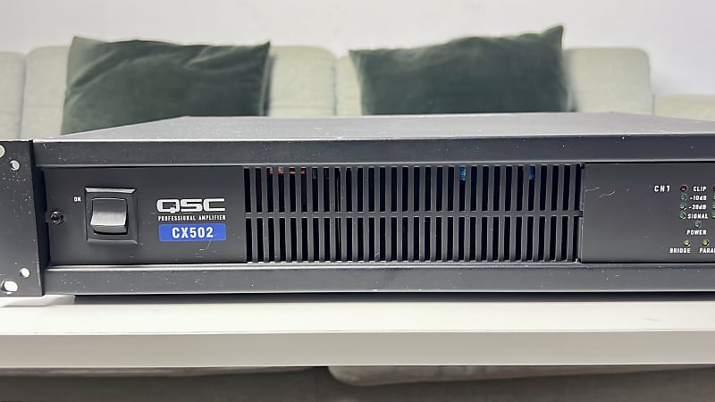 QSC CX502 2-Channel Commercial Power Amplifier - Negro | Reverb
