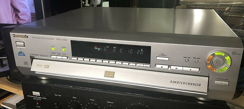 Panasonic DVD-CV290 Silver 5 Audio CD /DVD Player - Optical | Reverb