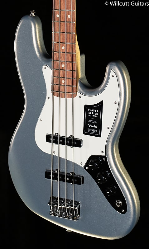 Fender Player Jazz Bass Silver Bass Guitar-MX21284614-9.32 | Reverb