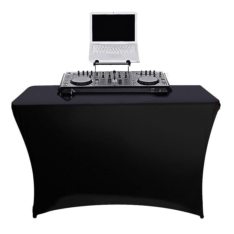 Scrim-King Black Table Scrim DJ Cover For 4' Tables | Reverb