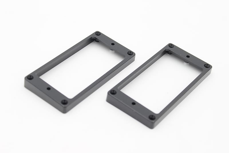 (2) Flat Bottom angle top Black Pickup Frame Mounting Rings | Reverb