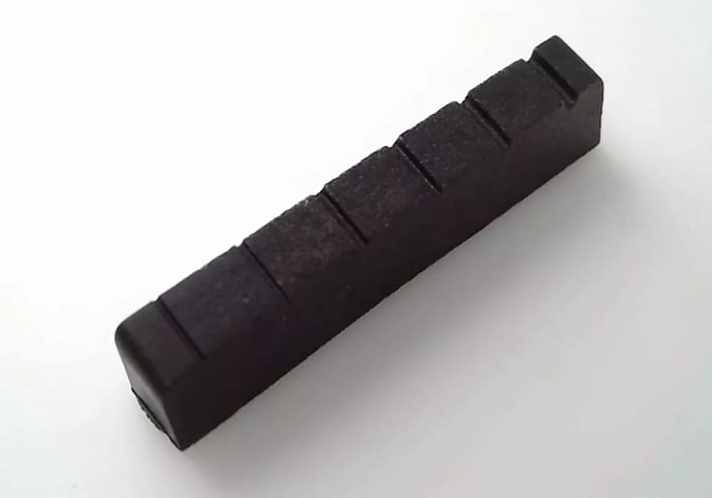 Black Graphite 6-String Slotted Guitar Nut for Jackson | Reverb
