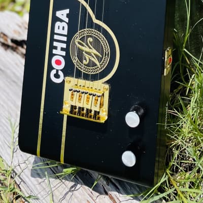 Cigar Box Guitar, 3-String Electric, Macanudo | Reverb