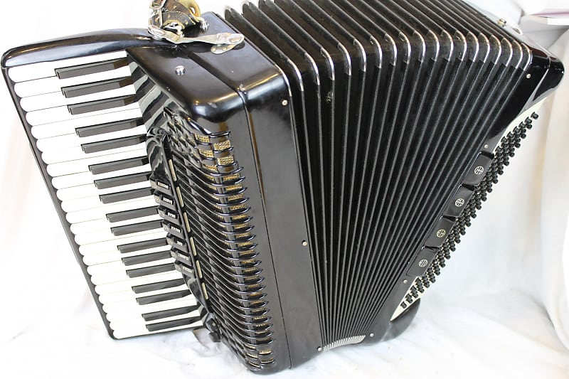 3104 - Black Marco Doro Piano Accordion LMH 41 120 | Reverb
