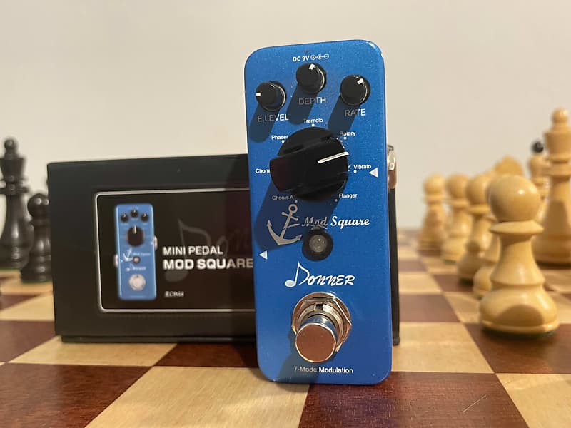 Donner Mod Square Mini -- 7-mode Modulation 2010s - Blue | Reverb