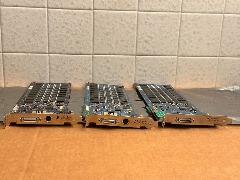 Digidesign Accel core and 2 accel cards with flex cables | Reverb