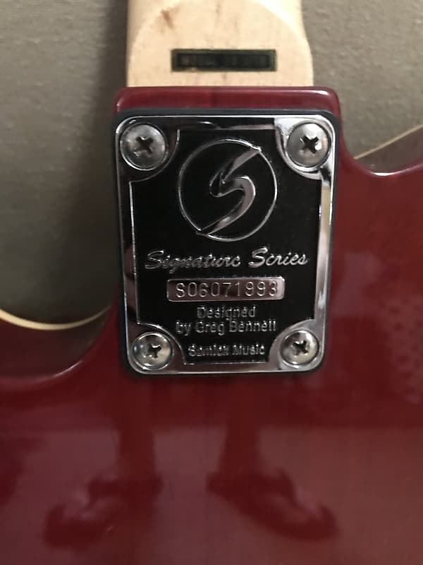Samick Greg Bennett Formula 2000s Red Tiger Strip | Reverb