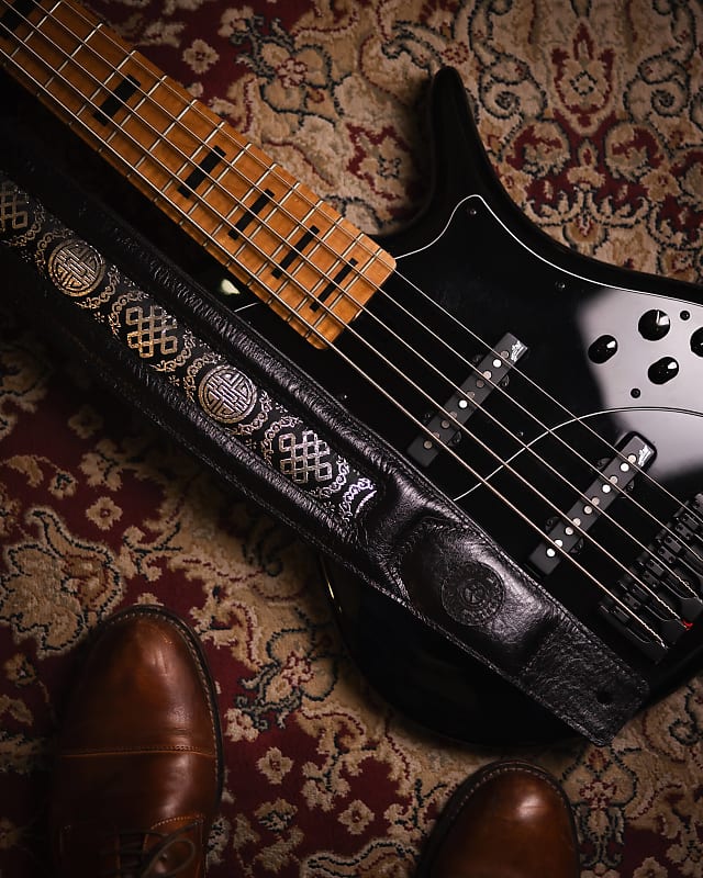 Evo Antigo Lua 3" - Handmade Bass Leather Strap | Reverb