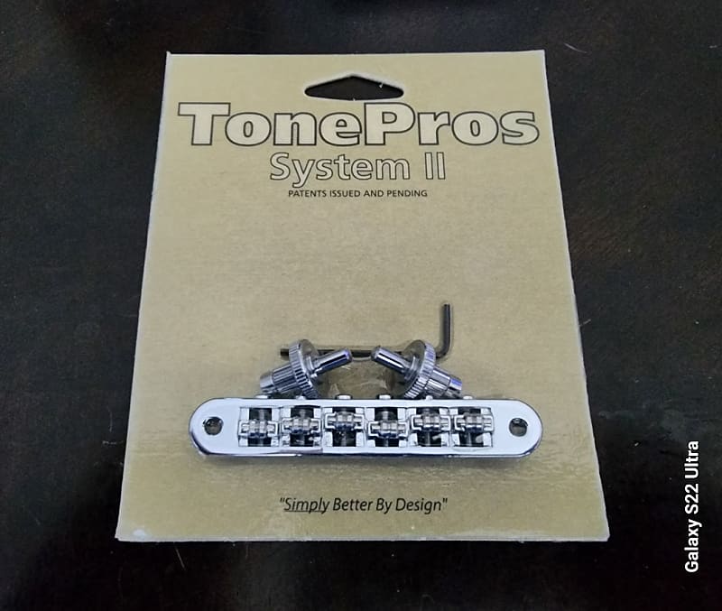 TonePros Tune-O-Matic Bridge With Small Posts And Roller | Reverb