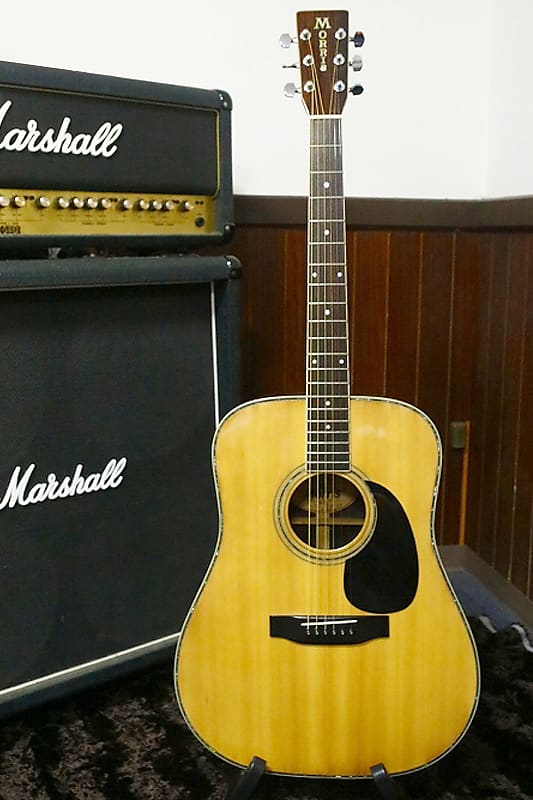 1970's made Vintage Acoustic Guitar MORRIS W-35 | Reverb Australia