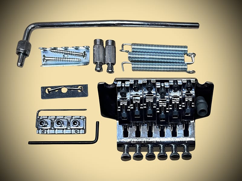 Double Locking Chrome Bridge System Kit w/Height Adjustable | Reverb