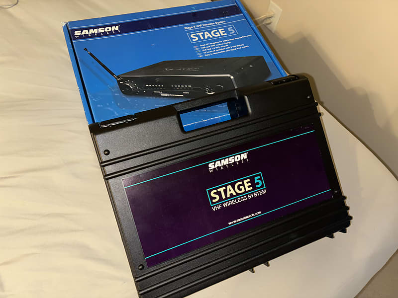 Samson Stage 5 SR5 VHF Wireless Receiver System with (2) New | Reverb
