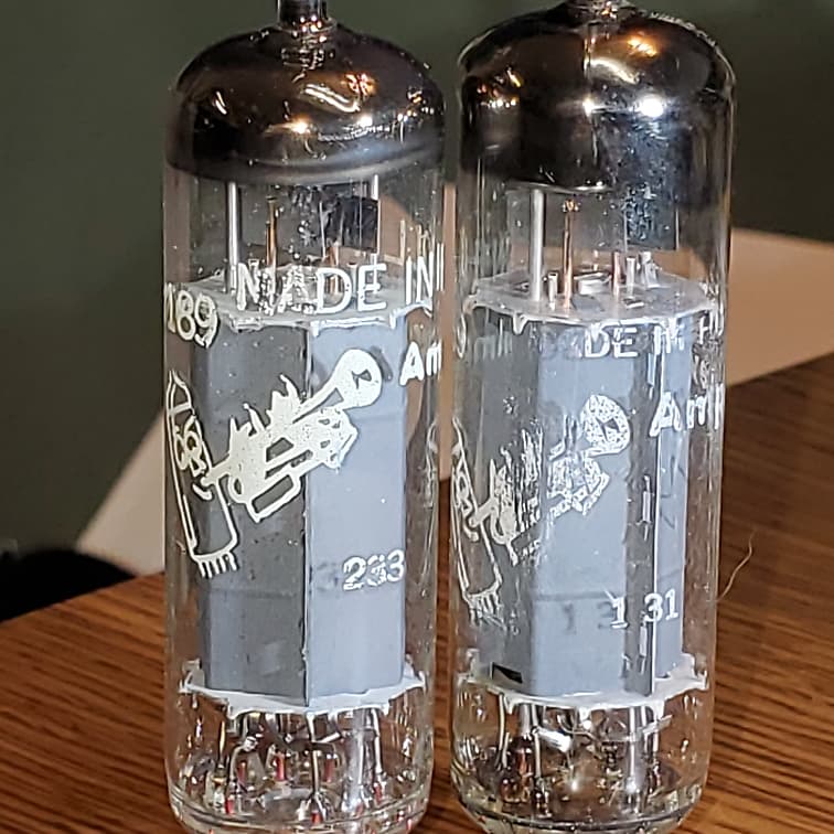 Amperex Bugle Boy 7189A/6BQ5/EL84 Matched Pair MaxiMatcher2 | Reverb