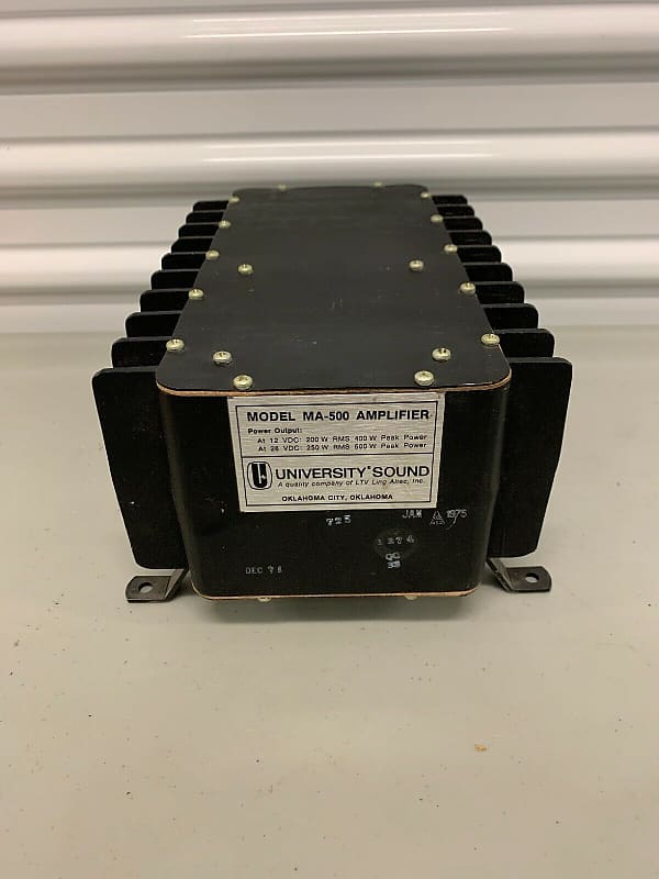 University Sound MA-500 Amplifier 24v Model Altec | Reverb
