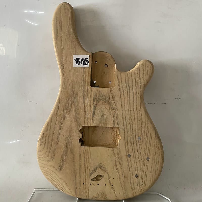 Natural Ash Wood 5 String Bass Guitar Solid Body | Reverb UK
