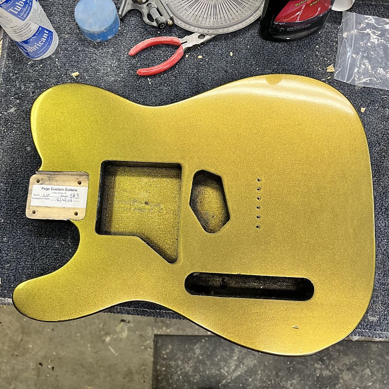 Left Handed Pine Tele T-Style Body - Universal Route - Thin | Reverb