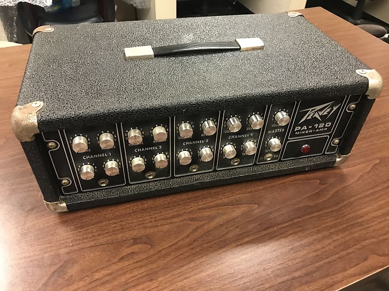 Vintage Peavey PA-120 1970’s Powered Amp Mixer - Amp 4 | Reverb