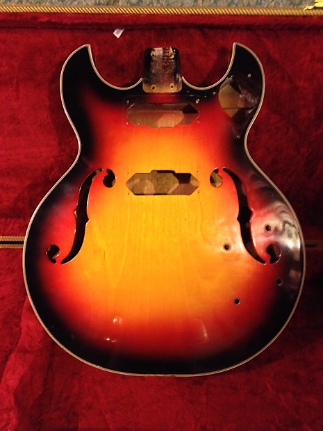 Aria / Conrad Barney Kessel Style 1967 Sunburst WOOD BODY | Reverb
