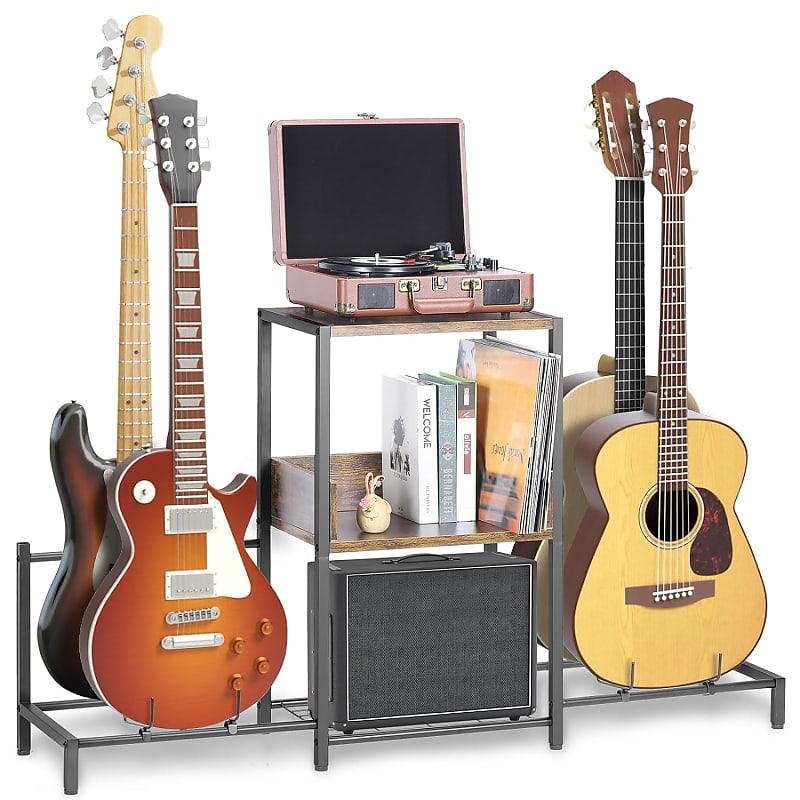 Guitar Stand 4 Tier, Multiple Guitars Holder Adjustable | Reverb