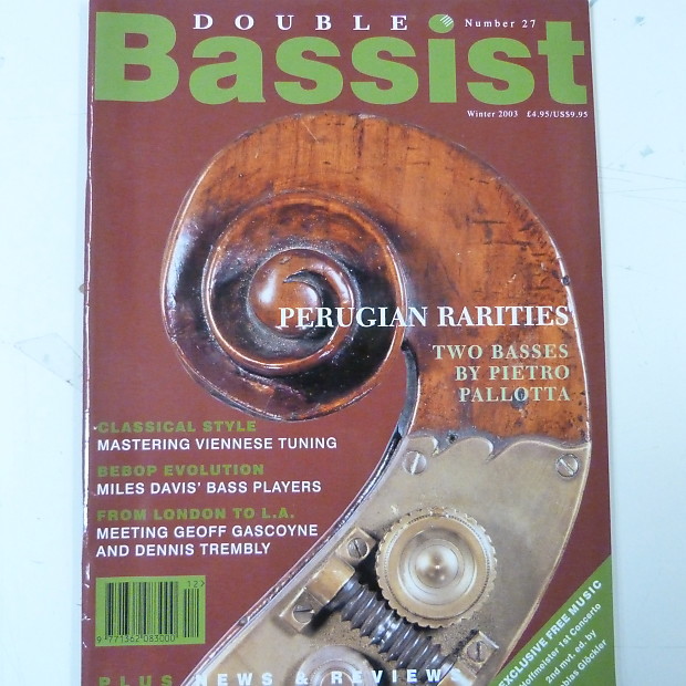 DOUBLE BASSIST Magazine Nr 27 Winter 2003, Pietro Pallotta, | Reverb