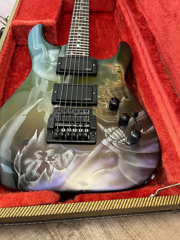 Charvel MODEL 5 1986 - Custom Painted Graphic | Reverb