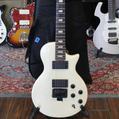 Epiphone LP-2 PW 1980s Pearl White w/ Steinberger Saddle | Reverb