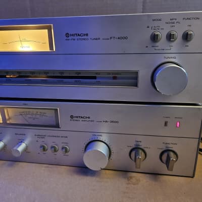 Hitachi HA-3500 & FT-4000 Stereo Receiver and Tuner | Reverb