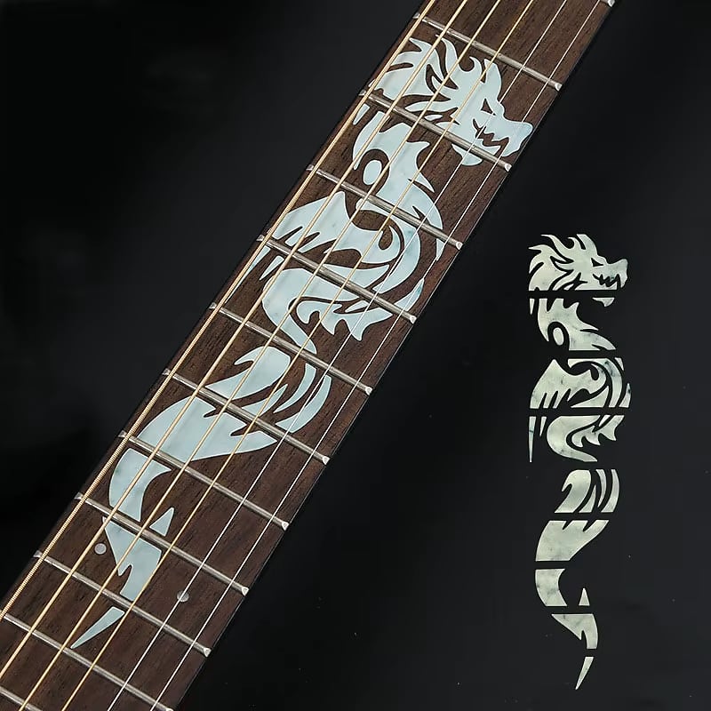 Dragon Guitar Fingerboard Fretboard Inlay Sticker Decal | Reverb