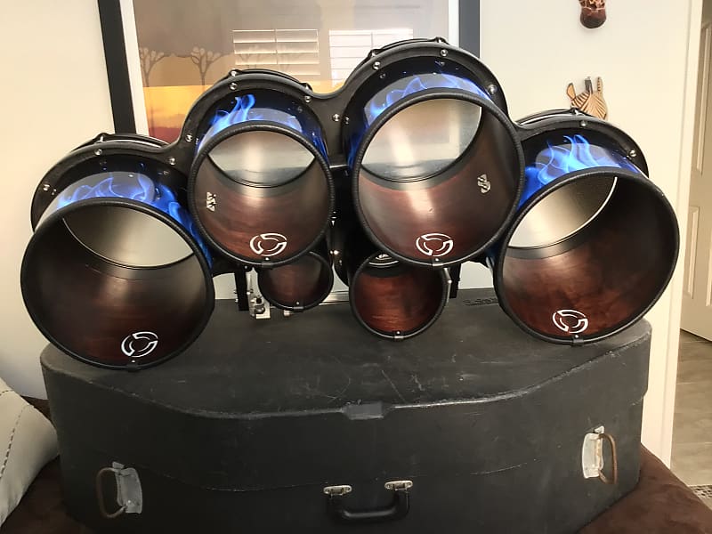 System Blue Marching Tenors- Black - 6,8,10,12,13,14 - | Reverb